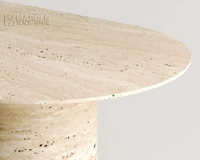 Baron Travertine Dining Table - ABK DECOR